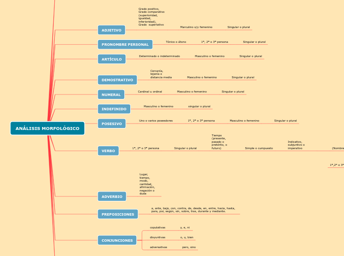 Análisis morfológico - Mind Map